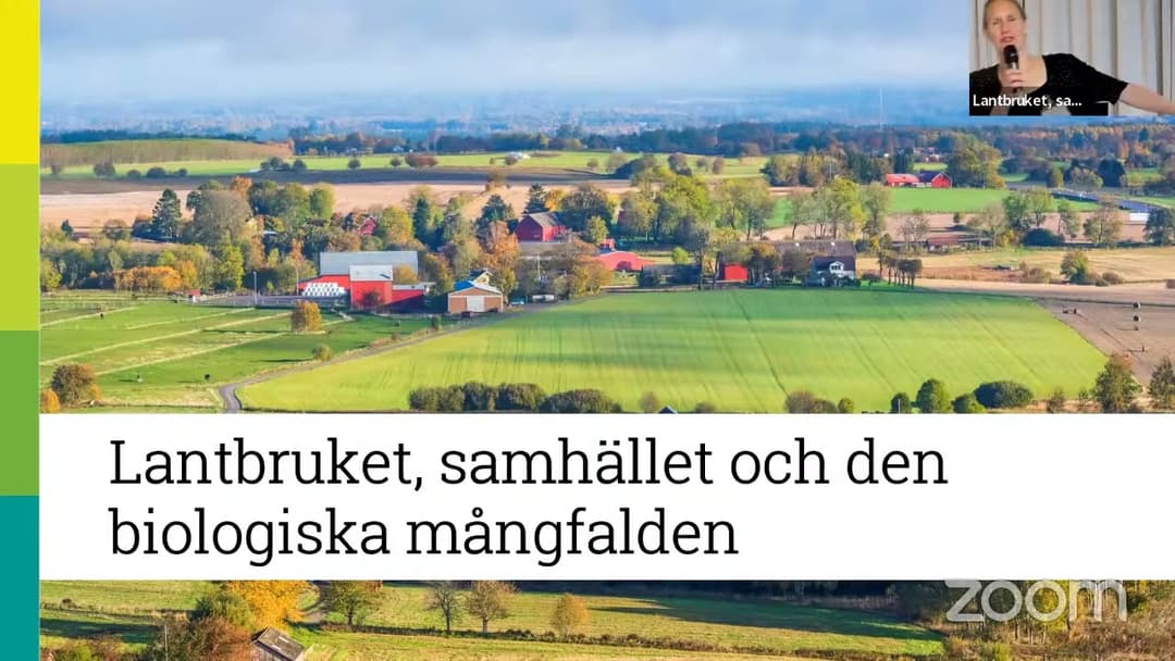 Lantbruket, samhället och den biologiska mångfalden - Naturskyddsföreningen